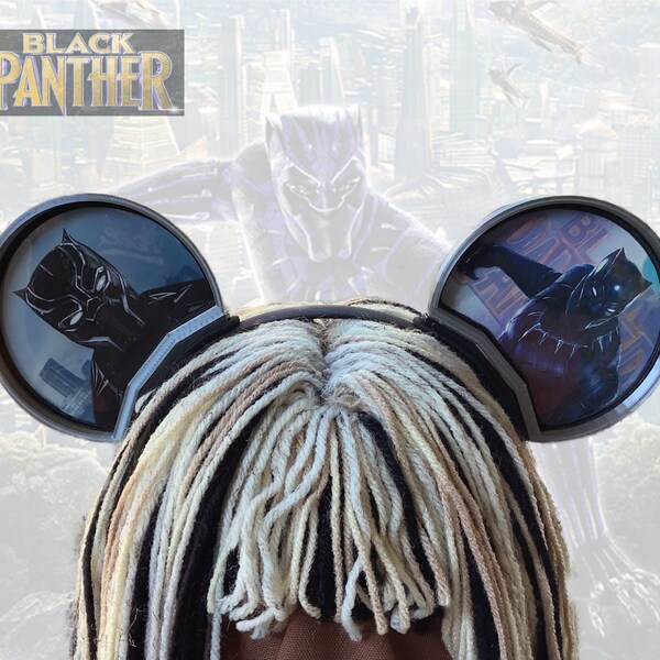 Black Panther With Mickey Ears - Etsy