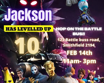 Fortnight Invitation - Etsy Australia