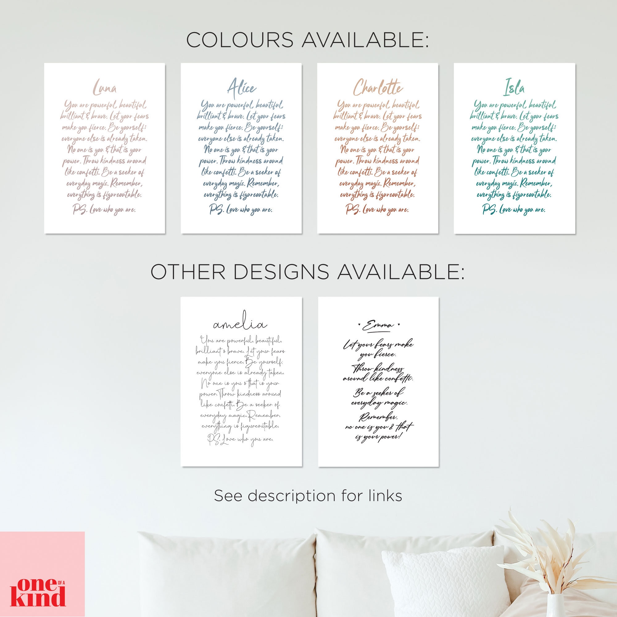 Printable Personalised Poster With Name for Teen Girl Custom - Etsy