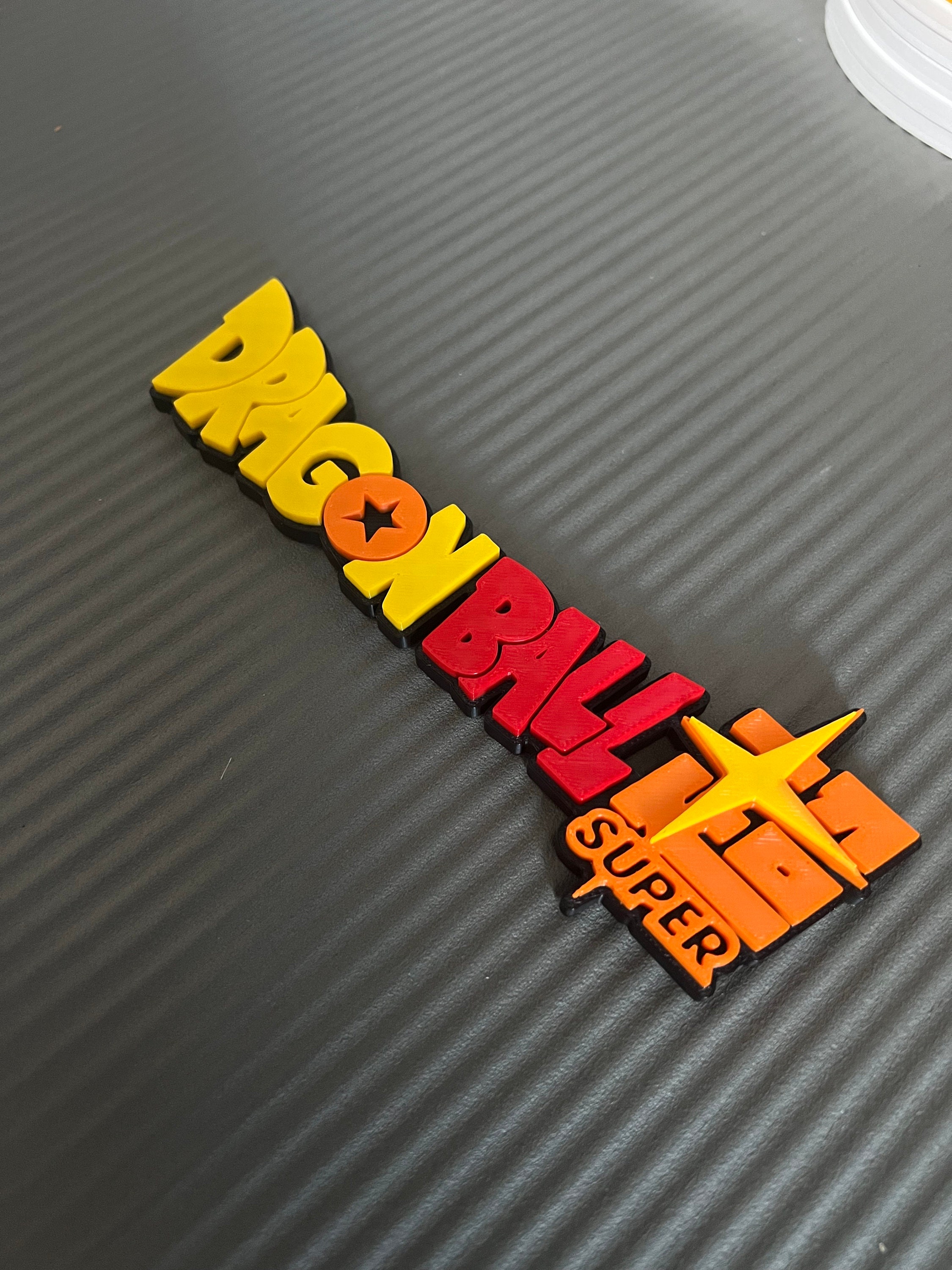 Dragon Ball Z Super 3d Printed Sign/logo - Etsy