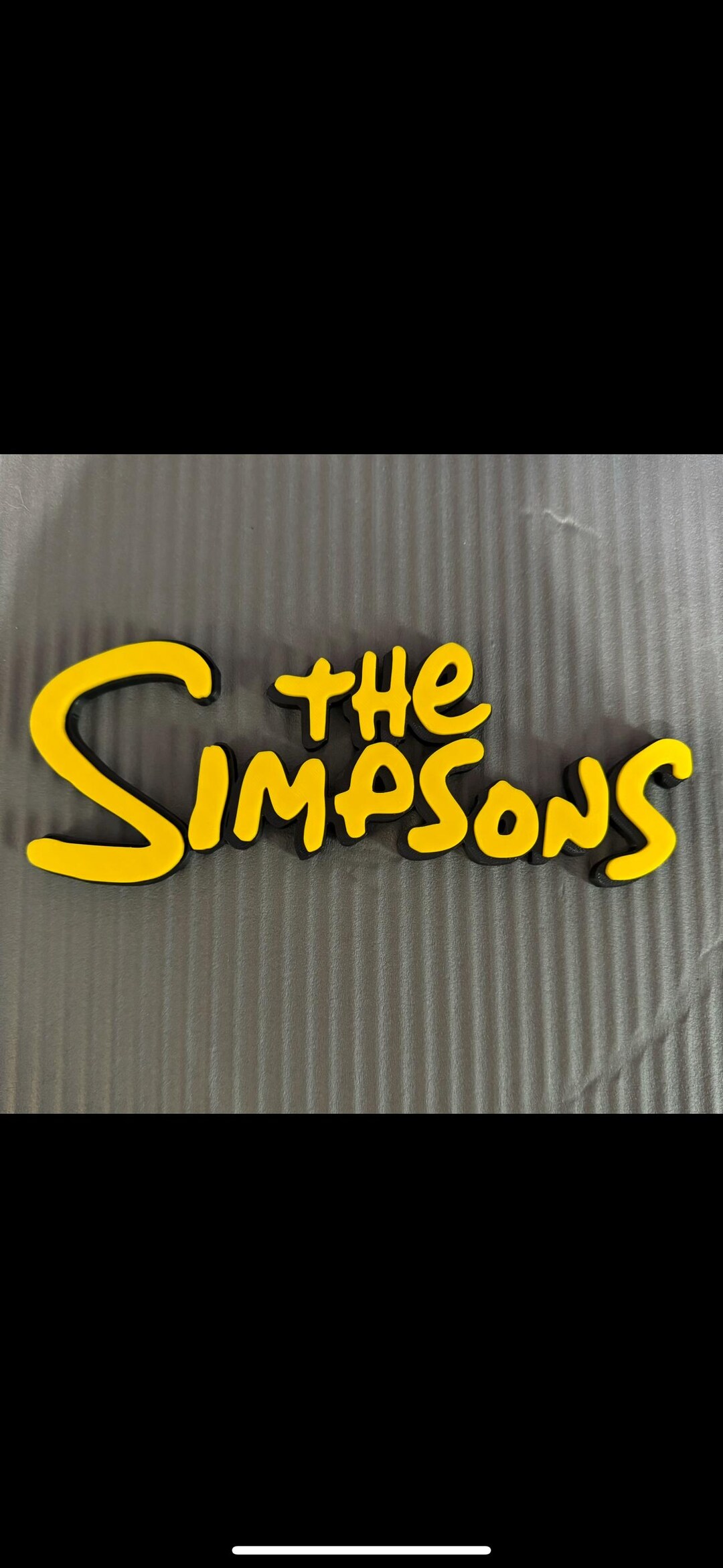 3d Printed Simpsons Sign - Etsy