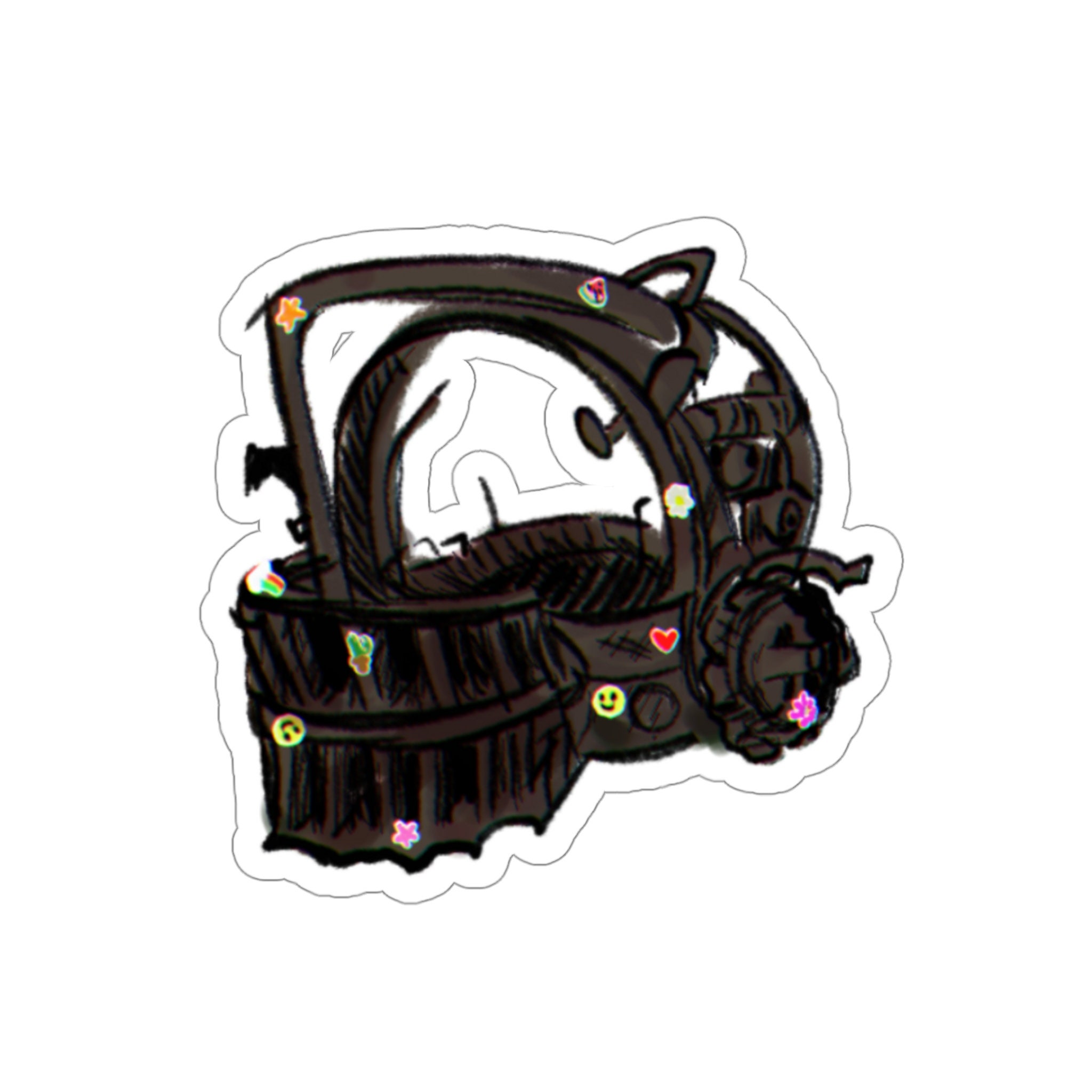 Cute Reverse Bear Trap Sticker - Etsy