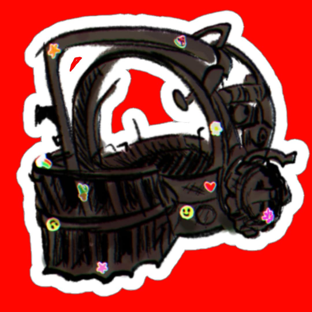 Cute Reverse Bear Trap Sticker - Etsy