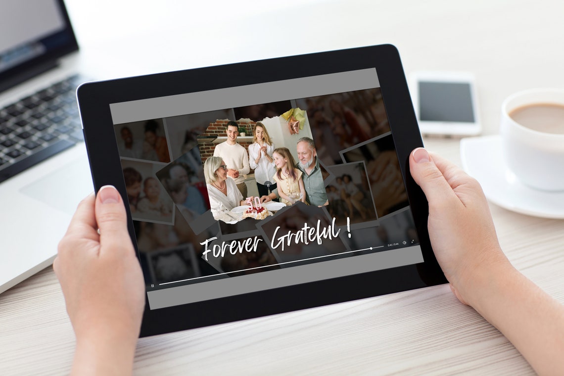Memories Photo Slideshow Canva Template for Family, Wedding, Birthday ...