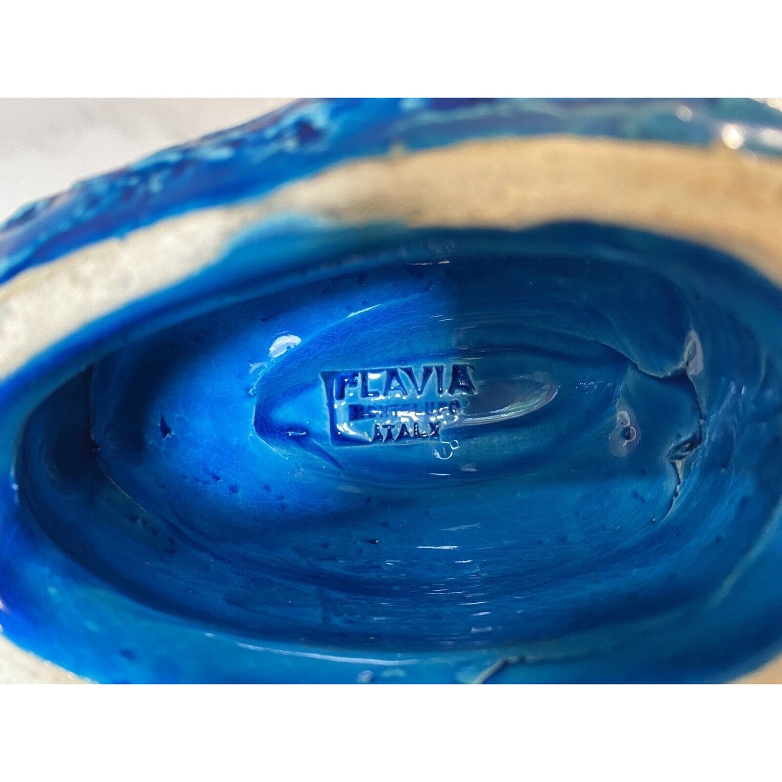 RARE, Bitossi, Pottery, Fish, Flavia, Montelupo, Rimini, Blue, Italy ...