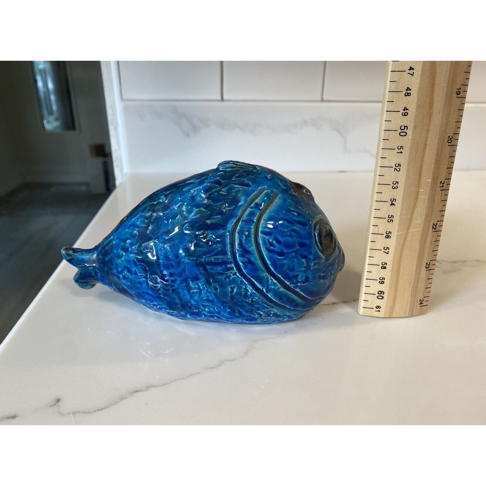 RARE, Bitossi, Pottery, Fish, Flavia, Montelupo, Rimini, Blue, Italy ...