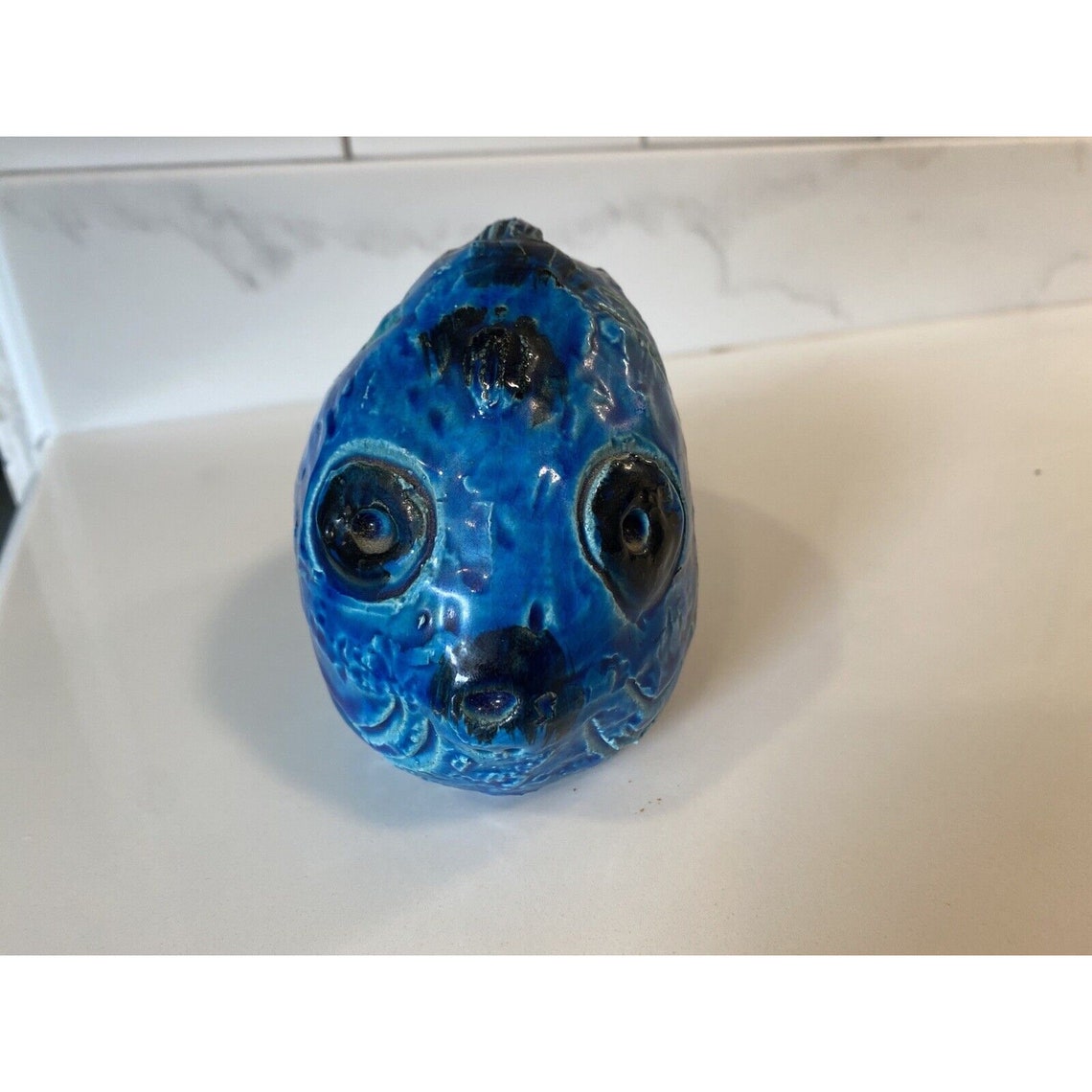 RARE, Bitossi, Pottery, Fish, Flavia, Montelupo, Rimini, Blue, Italy ...