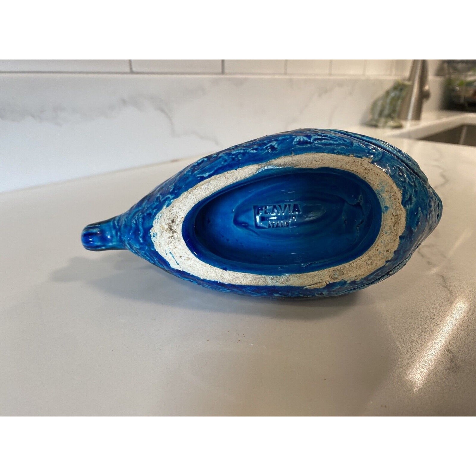 RARE, Bitossi, Pottery, Fish, Flavia, Montelupo, Rimini, Blue, Italy ...