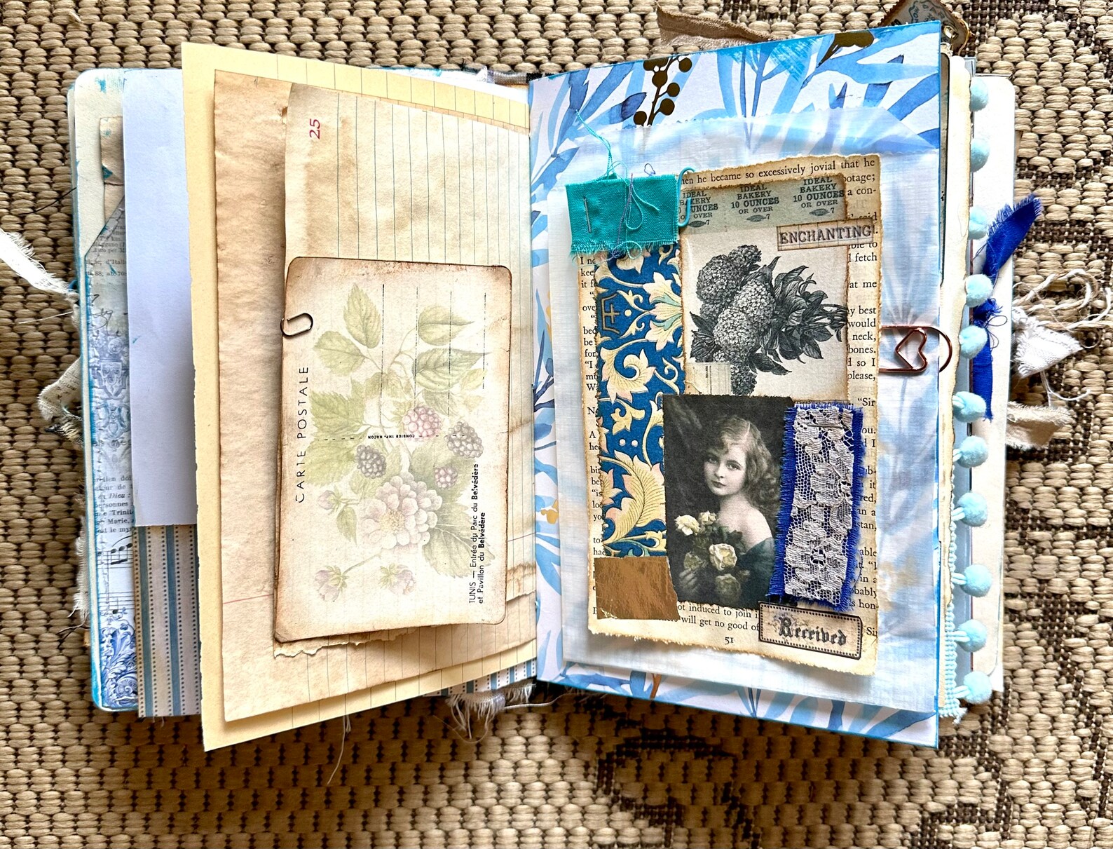 Vintage Book Journal With Writing Board - Etsy