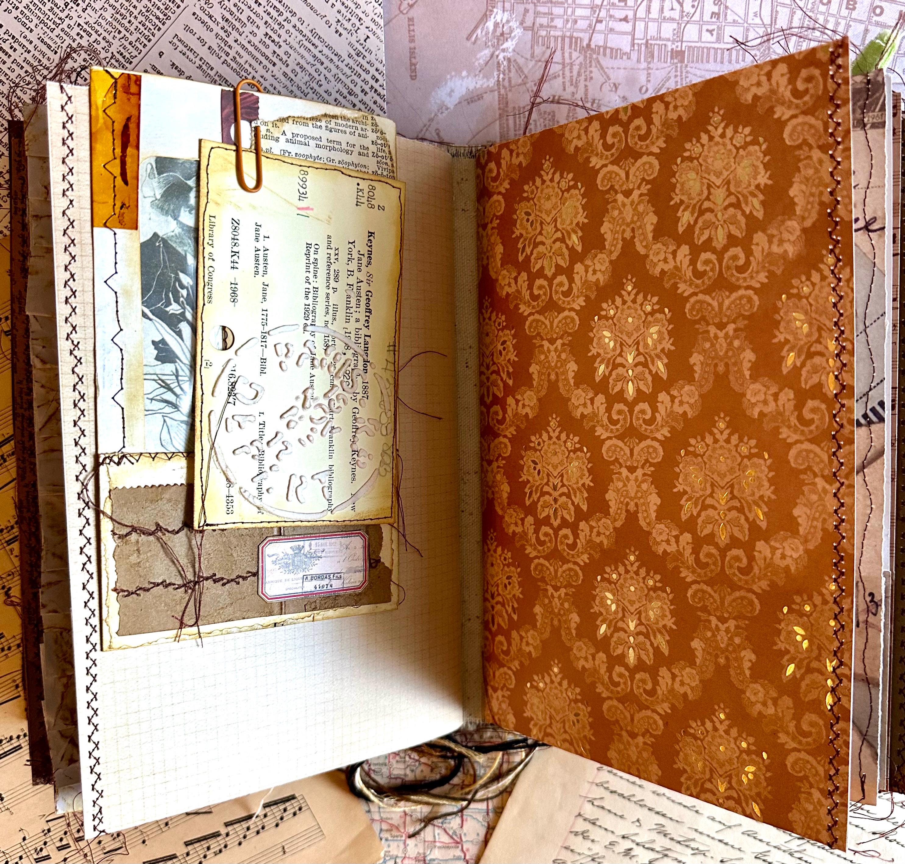 Custom Collage Journal, Junk Journal, Handmade Journal, Mixed Paper ...