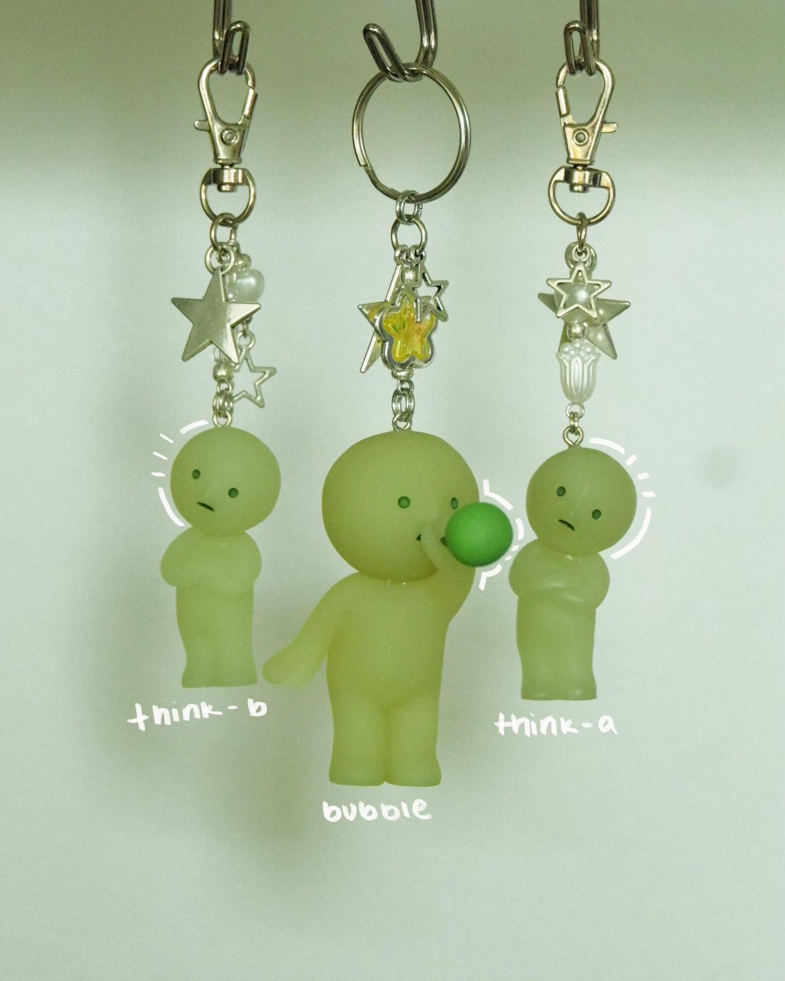 Smiski Keychain With Charms - Etsy