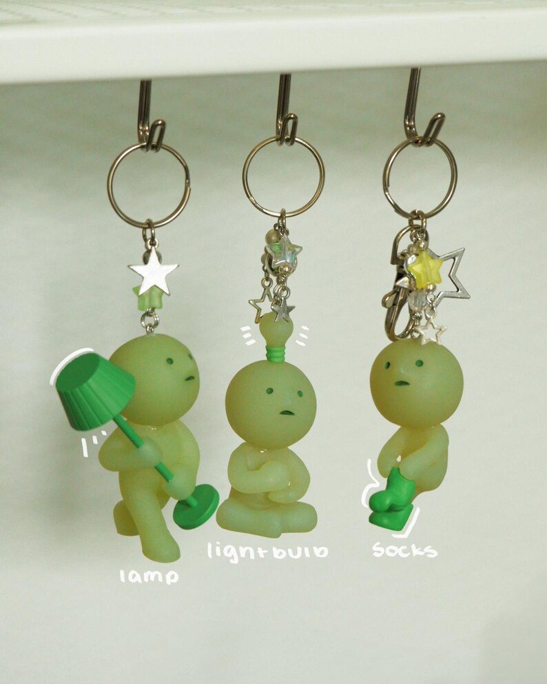 Smiski Keychain With Charms - Etsy