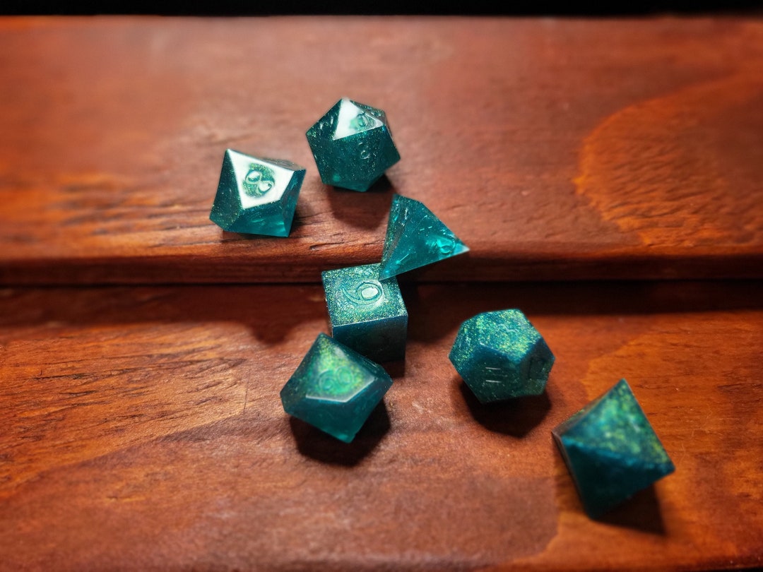 Jade Dnd Dice Set - Etsy