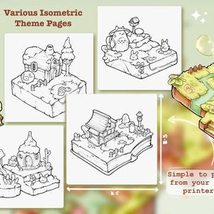 My Go-to Little Garden Coloring Pages for Isometric Lovers | 34 Cozy ...