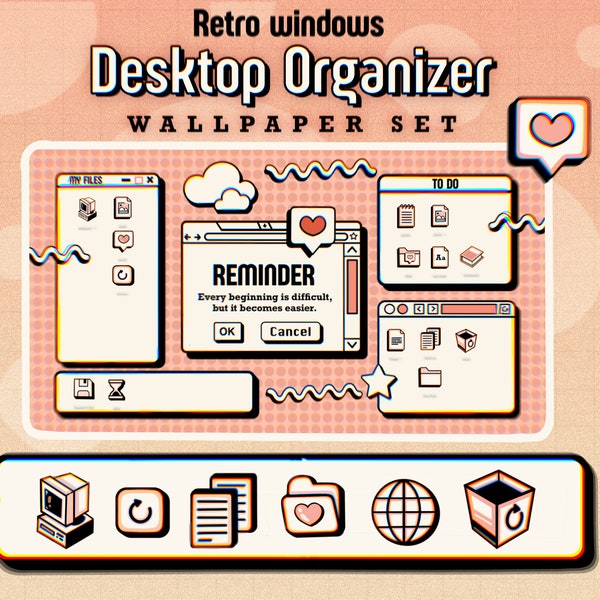 Retro Game Desktop Wallpaper - Etsy