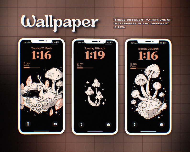BLACK MAGIC App Icon Set | Hand Drawn Mystical App Icon Widget Set ...