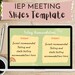 IEP Meeting Google Slides Template: Virtual or in Person IEP Meeting ...