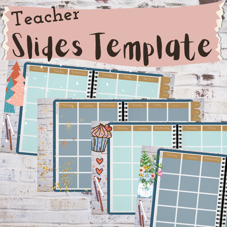 Teacher Planner Template: Editable Google Slides - Etsy