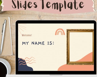 EDITABLE Slide Template Farmhouse Teacher Resources Virtual Learning ...