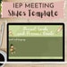 IEP Meeting Google Slides Template: Virtual or in Person IEP Meeting ...