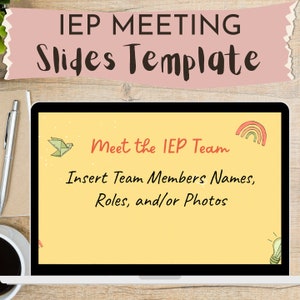 IEP Meeting Google Slides Template: Virtual or in Person IEP Meeting ...