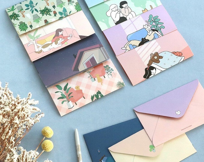 Daily Letter Set Series II | Cute Letter Set, Kawaii Letter Set, Cute ...