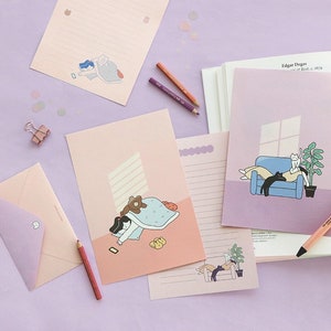 Daily Letter Set Series II | Cute Letter Set, Kawaii Letter Set, Cute ...