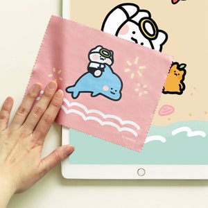 Cute White Cat Screen Cloth Series I | Kawaii Cat Lens Cleaning Cloth ...