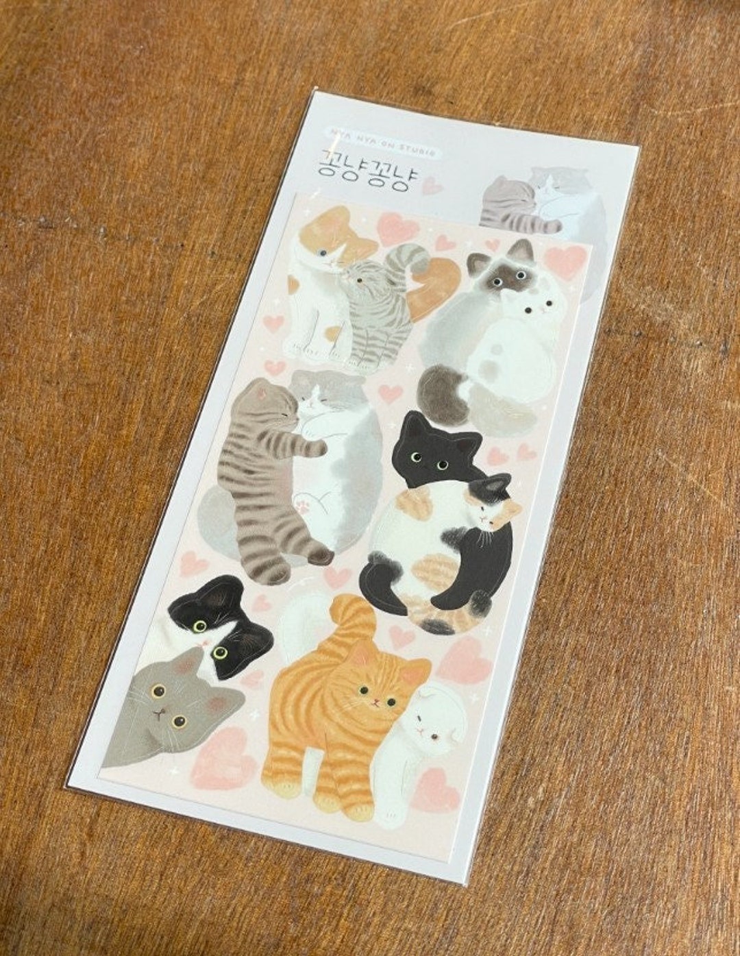 Cuddly Cats Sticker Sheet | Cute Cat Sticker Sheet, Bullet Journal ...