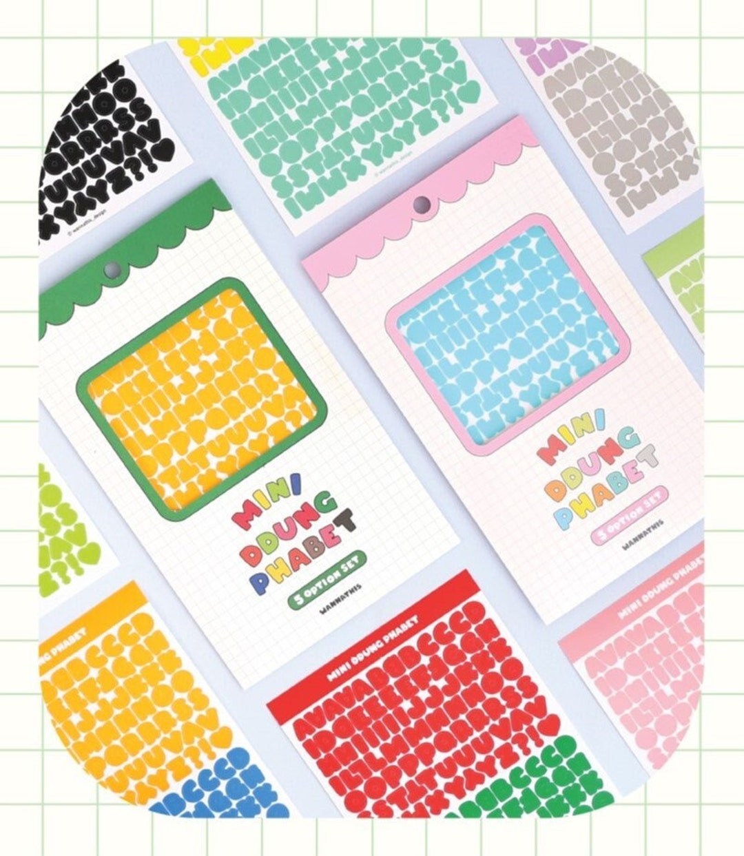 Chubby Alphabet Sticker Pack | Cute Letter Sticker Sheet, Bullet ...