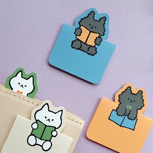 Reading Cats II Magnetic Bookmark Set Cute Cat Bookmarks, Aesthetic ...