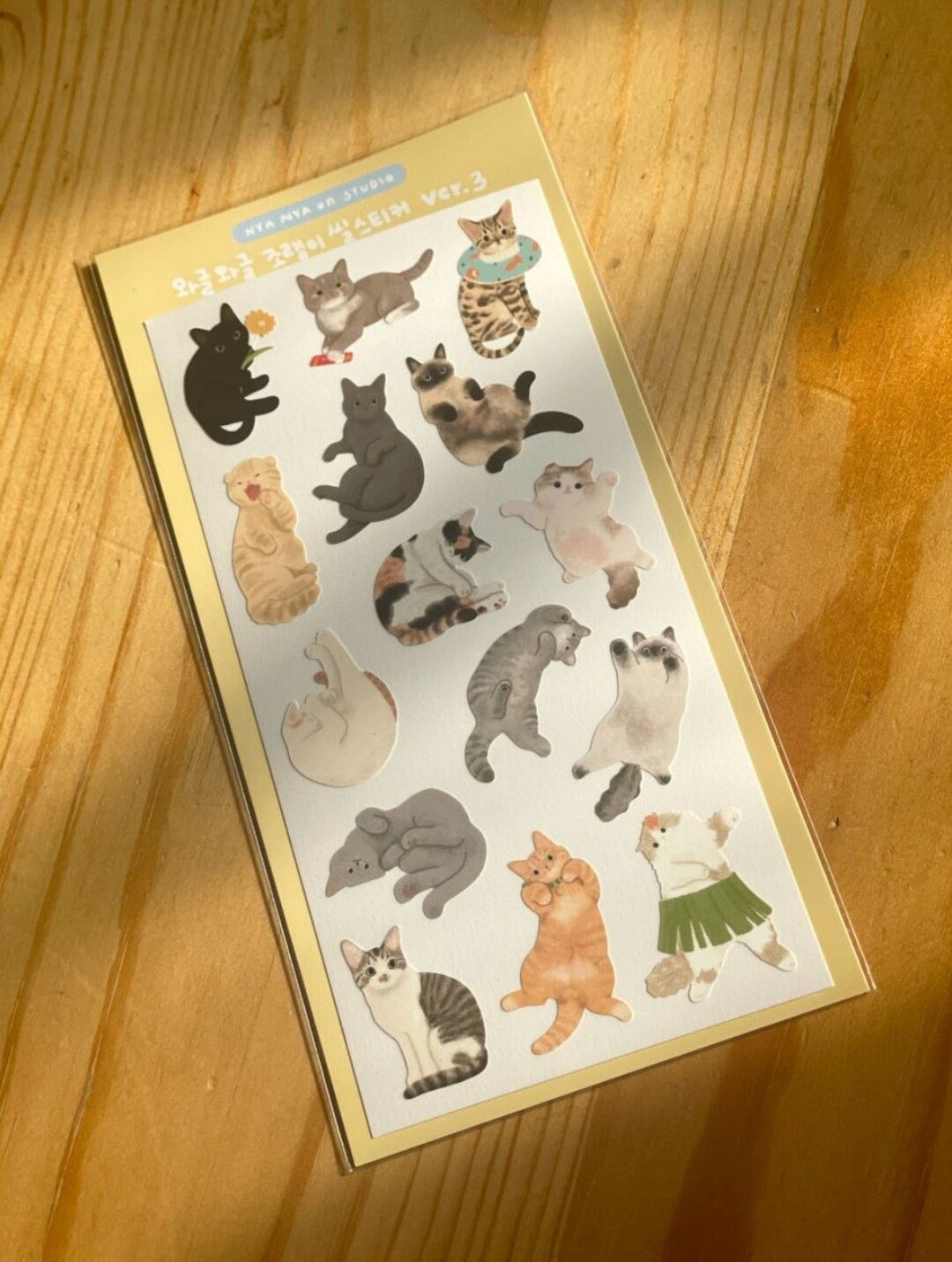 Life of Cats III Sticker Sheet Cute Cat Sticker Sheet, Bullet Journal ...