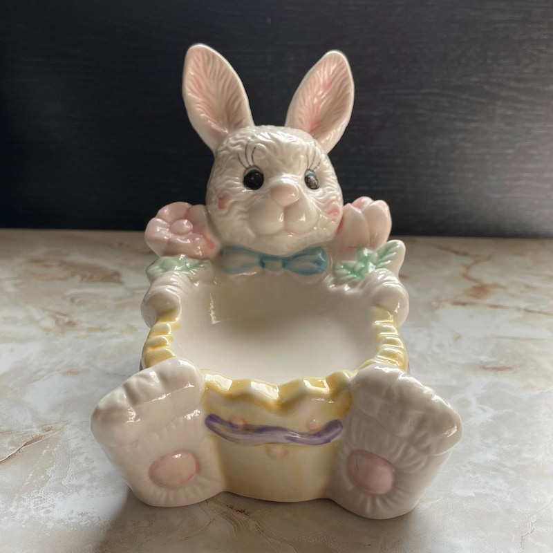 Bunny Dish - Etsy