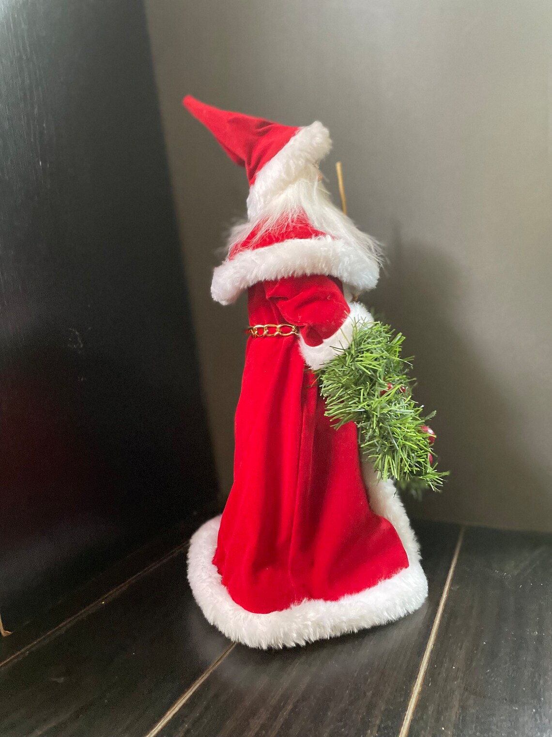 Vintage Santa Tree Topper-centerpiece Santa-tabletop Santa-mantel Decor ...