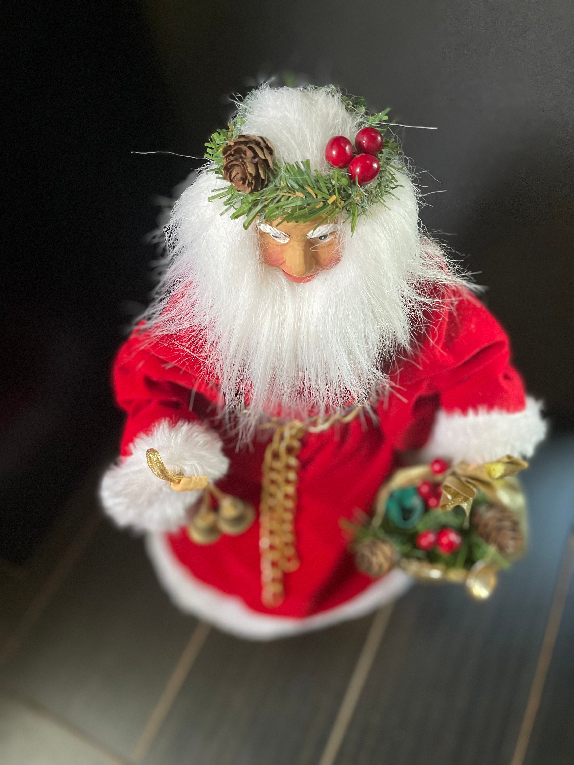 Santa Tree Topper-vintage St. Nicholas-santa Claus-table Decotation ...