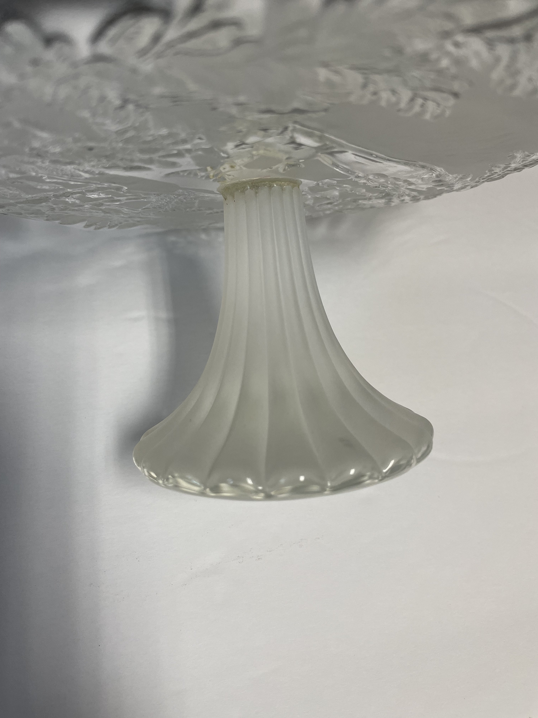 Mikasa Cake Stand/ Crystal Bon Bon Pedestal Cake Stand/ Footed Cake ...