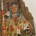 Vintage Buffalo Chief Resin Wall Plaque: Hand-painted Native American ...
