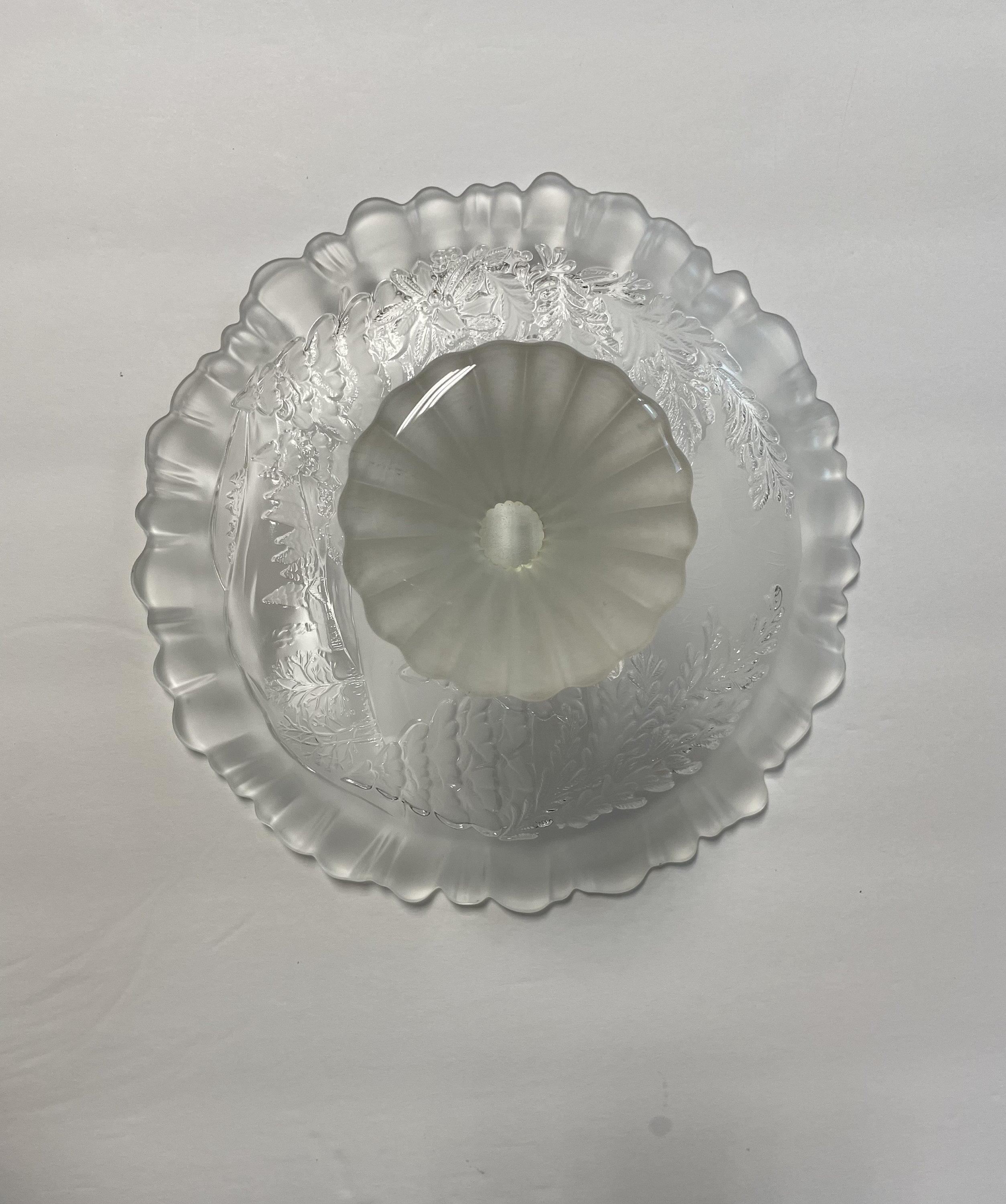 Mikasa Cake Stand/ Crystal Bon Bon Pedestal Cake Stand/ Footed Cake ...