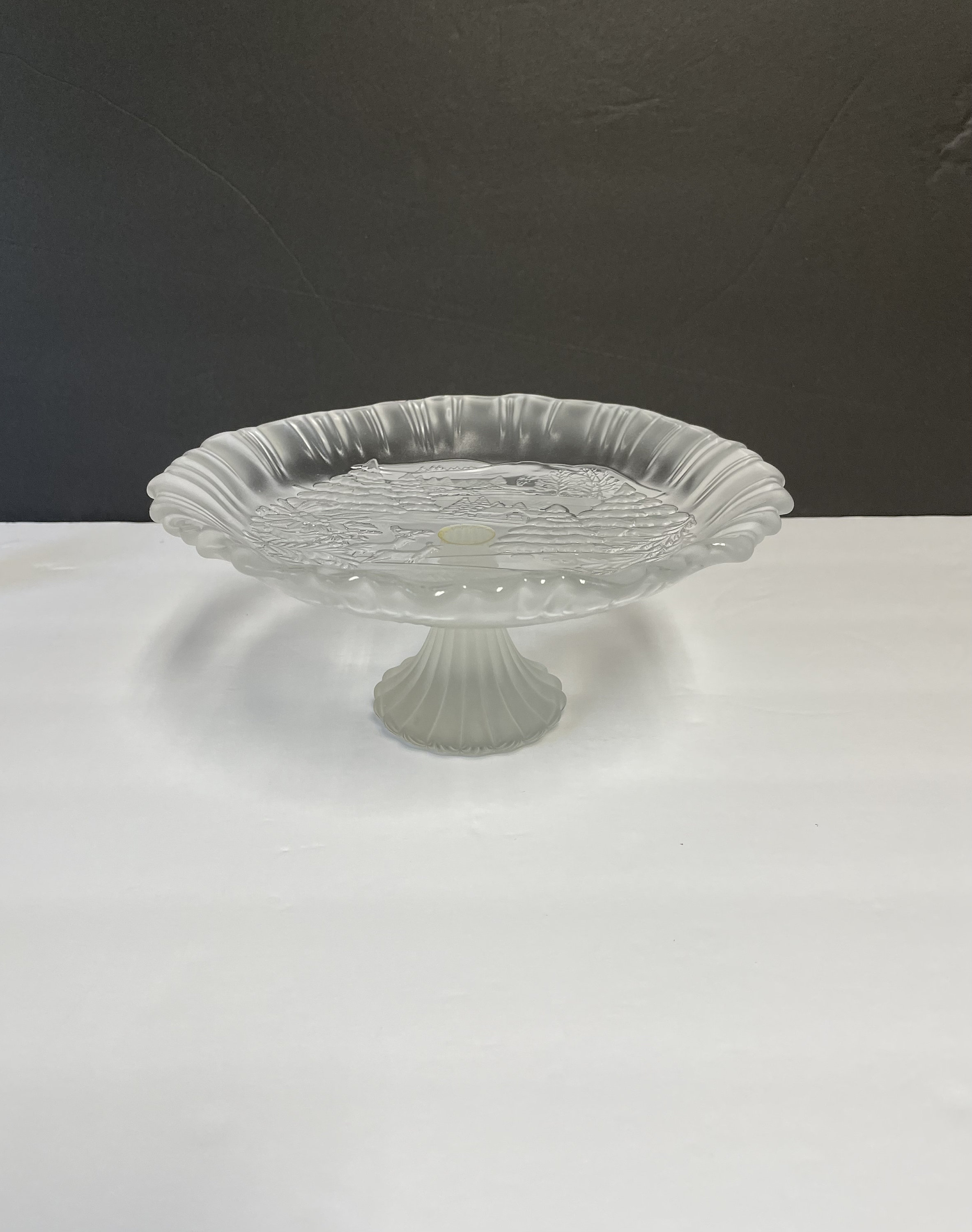Mikasa Cake Stand/ Crystal Bon Bon Pedestal Cake Stand/ Footed Cake ...