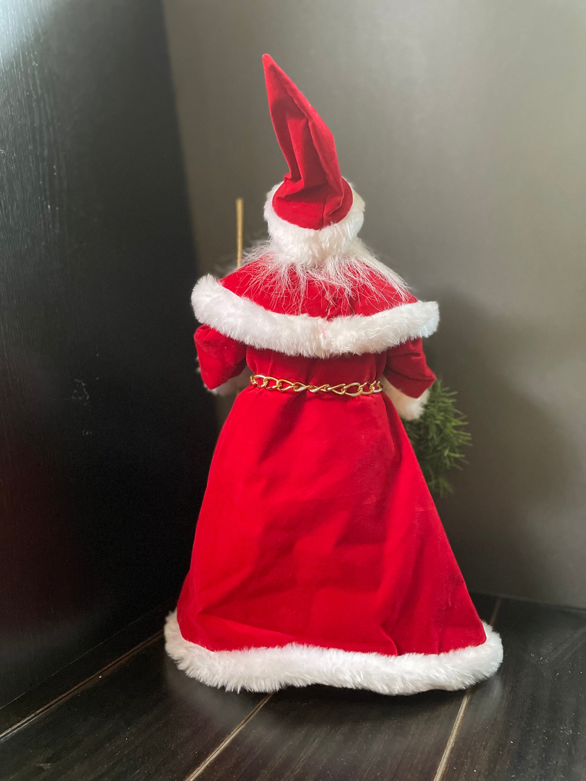 Vintage Santa Tree Topper-centerpiece Santa-tabletop Santa-mantel Decor ...
