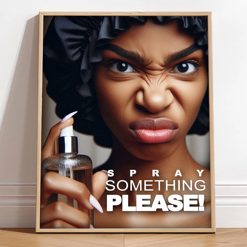 Stank Face Bathroom Art - Etsy