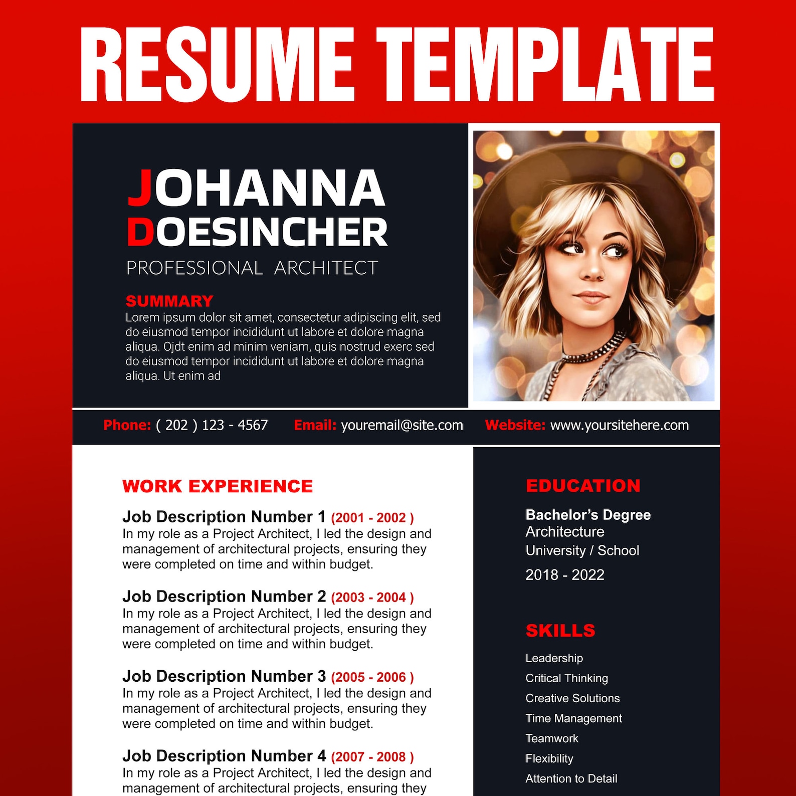 Cool Resume Template Guaranteed to Stand Out to Recruiters Google Docs ...