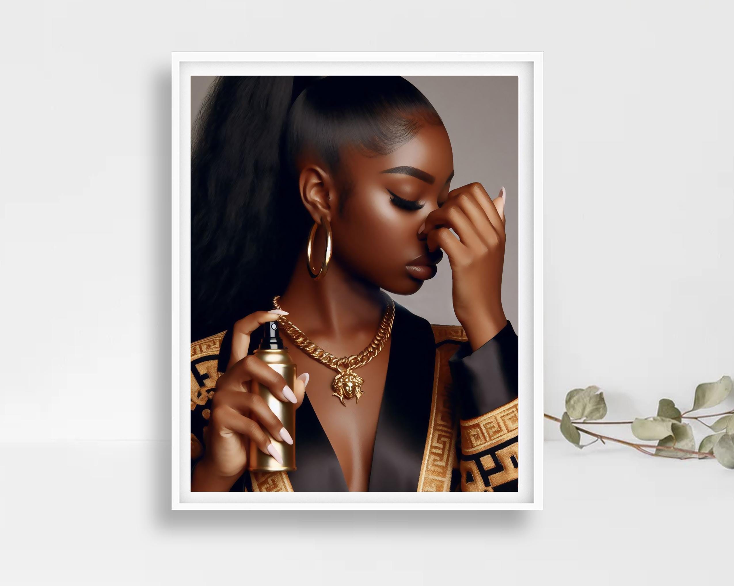 Funny Bathroom PRINTABLE Wall Art DIGITAL DOWNLOAD African American ...