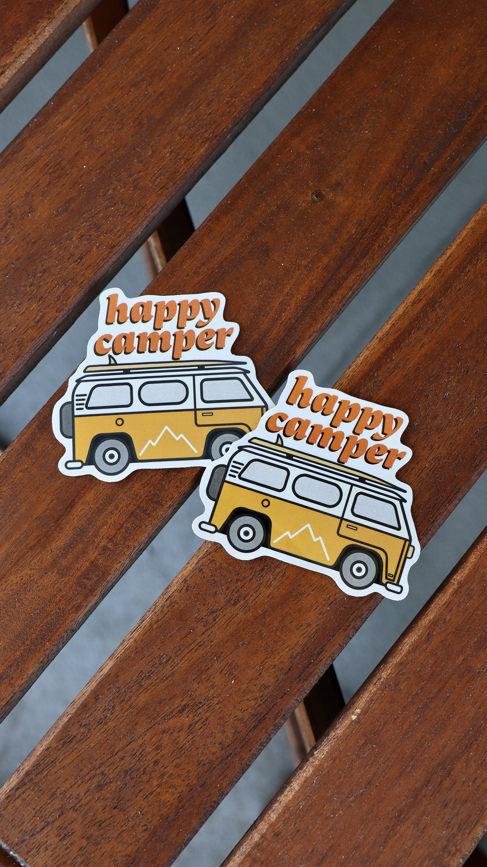Happy Camper Stickers Camping Adventure Stickers Water - Etsy