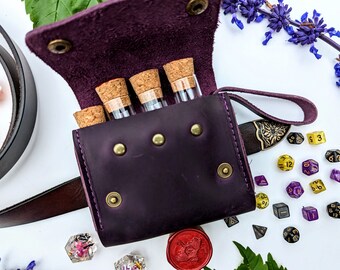 Genuine Leather Pouches for DND Dice 4 Colors, Cosplay, Ren Faire, Belt ...