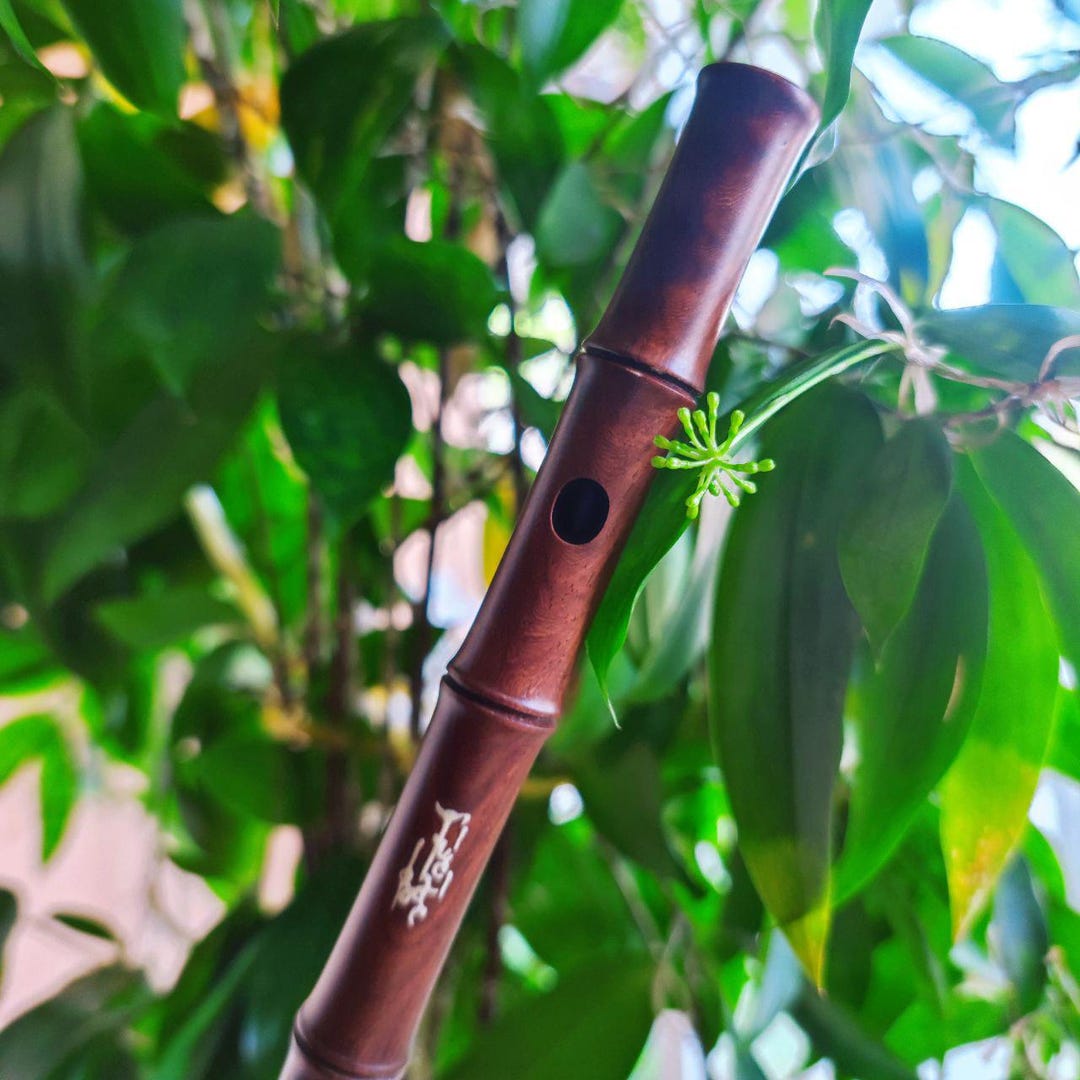 Flute Super Short Flute Rose Wood Flute Gift for Musician Music Gift ...