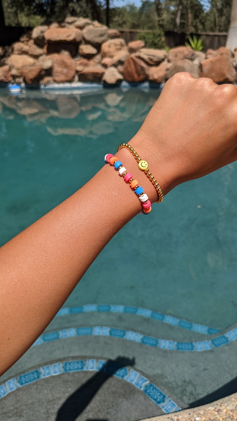 Smiley Face Stack Preppy Colorful Bright - Etsy