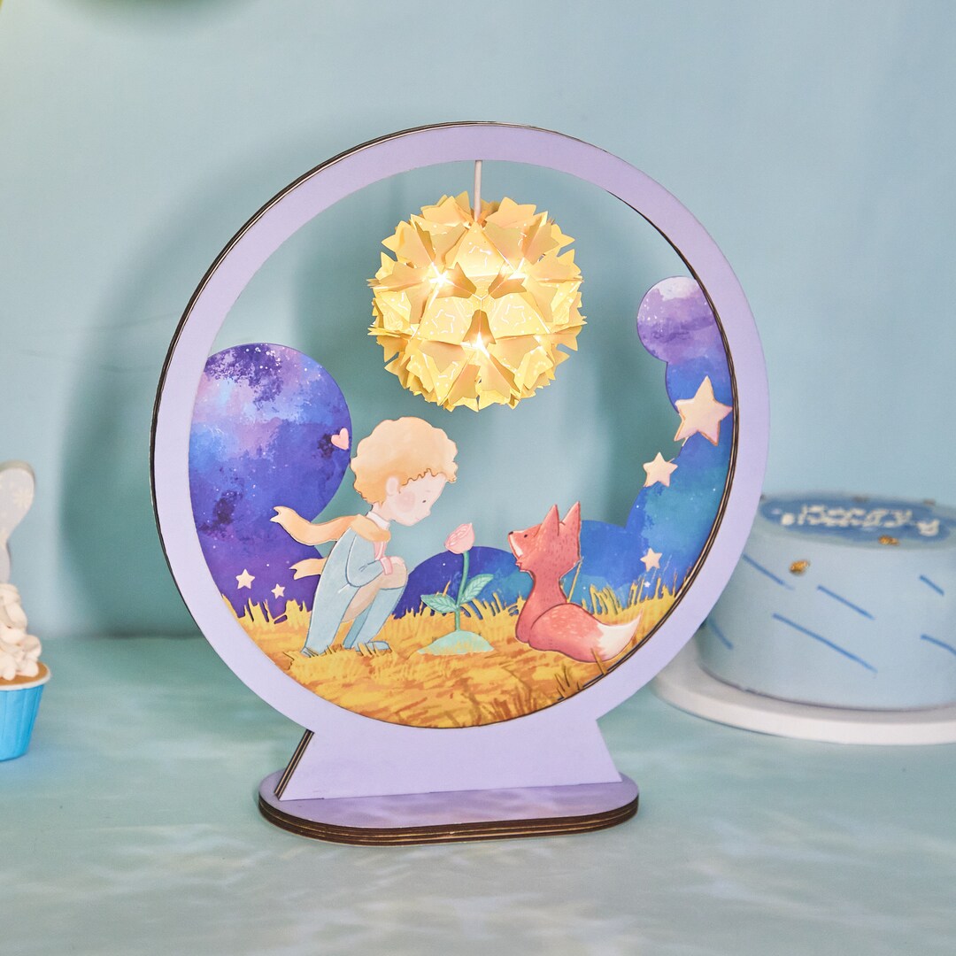 The Little Prince Starry 3D Paper Carving Night Lightsfairy - Etsy