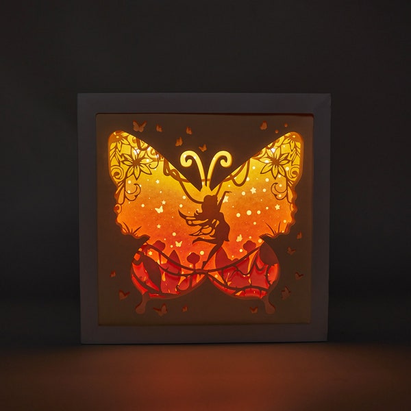 Butterfly Shadow Lamp - Etsy
