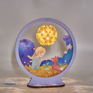 The Little Prince Starry 3D Paper Carving Night Lightsfairy - Etsy